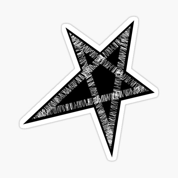 "Black star" Sticker for Sale by blackchain | Redbubble