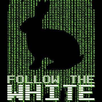 "Follow the White Rabbit" Poster for Sale by McPod | Redbubble