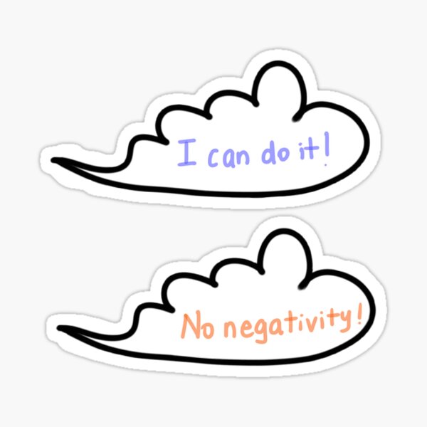 "Motivation quote on White Cloud" Sticker for Sale by Lingalin | Redbubble
