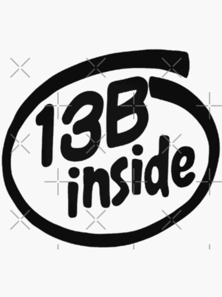 "13B INSIDE" Sticker for Sale by krimow35 | Redbubble