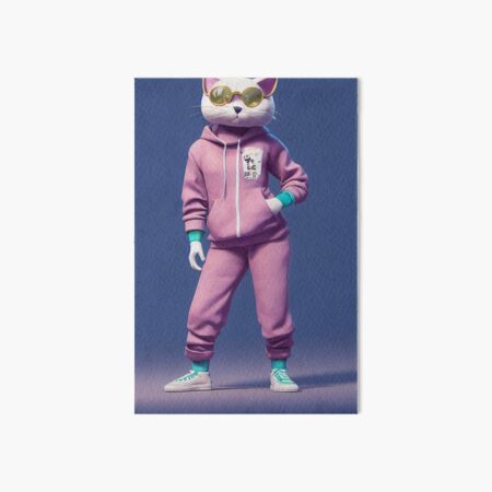 "Character anthropomorphic cat dressed in tracksuit, full body" Art ...