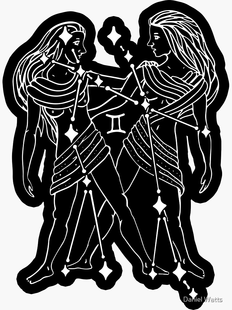 "Gemini" Sticker for Sale by DanJohnDesign | Redbubble