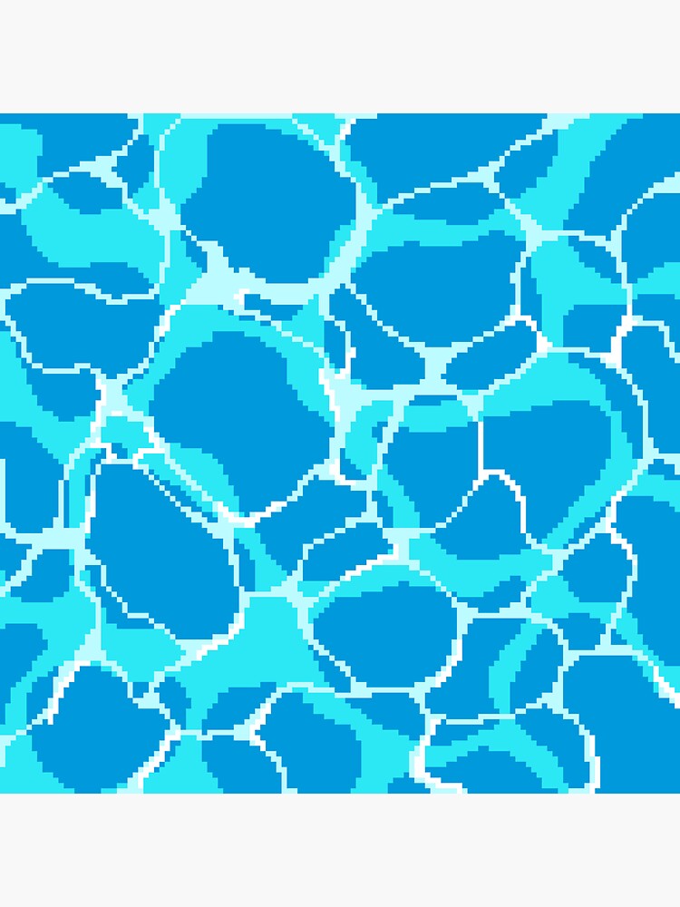 "pixel art water surface " Sticker for Sale by E-esthetic | Redbubble