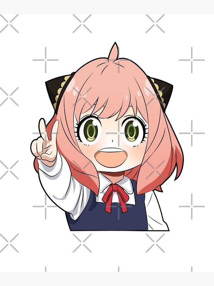 "Anya Smug Face Heh - Spy X Family" Art Print for Sale by Otaku-Area ...