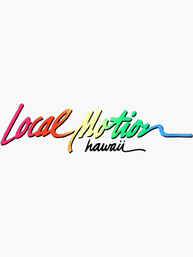 "Local motion, skateboard t shirt design " Sticker for Sale by ...