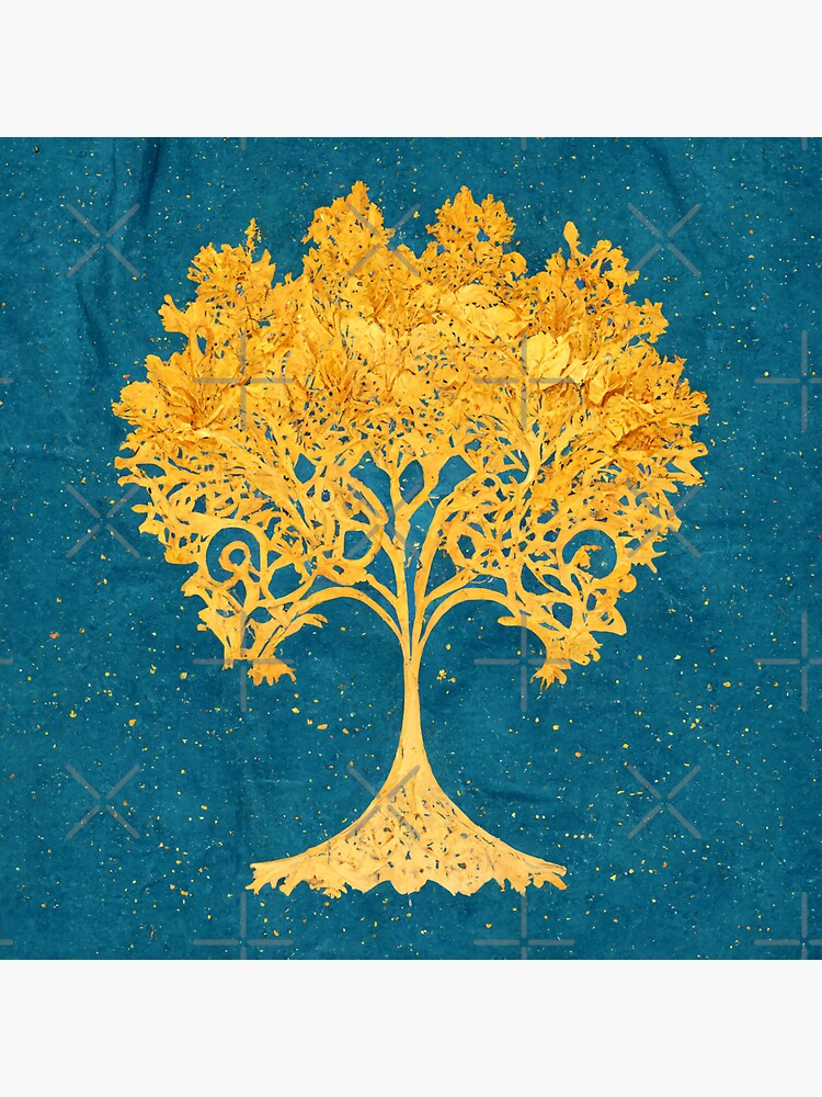 "Golden Tree of Wisdom" Sticker for Sale by CommandArt | Redbubble