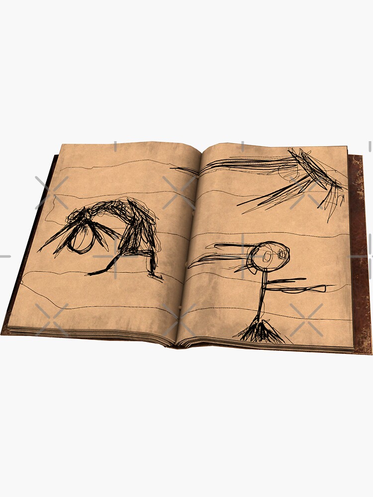 "Phasmophobia Ghost Writing " Sticker for Sale by NovocainArt | Redbubble