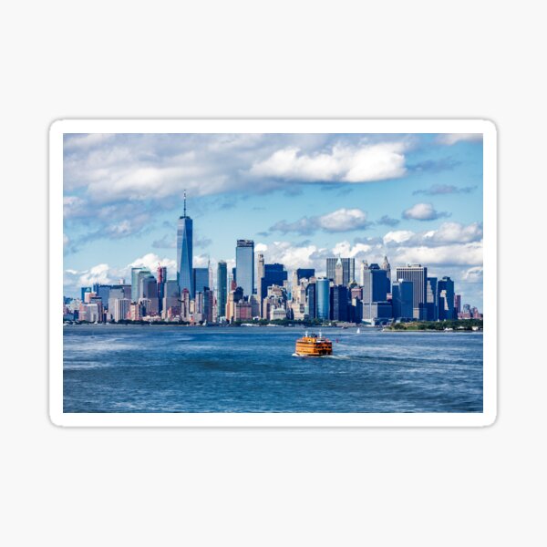 "New York and Staten Island Ferry" Sticker for Sale by dbvirago | Redbubble