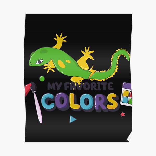 "My favorite color " Poster for Sale by PinkBangLED44 | Redbubble