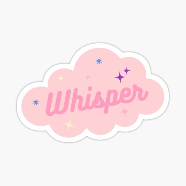 "Whisper The Boyz" Sticker for Sale by winniethebii | Redbubble