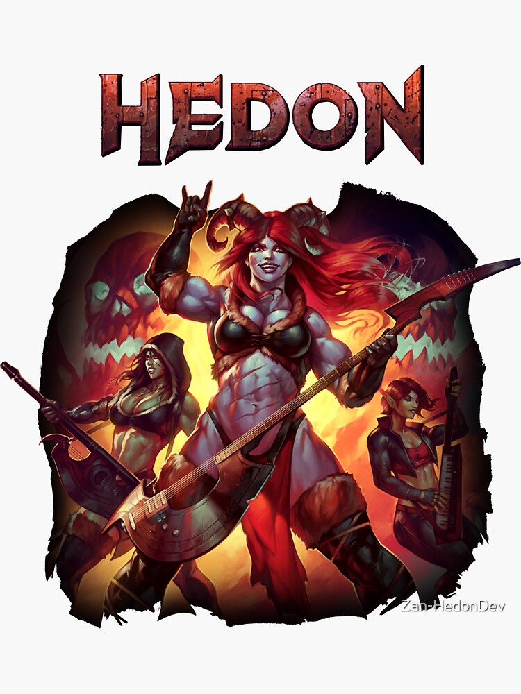 "HEDON Album Cover Art (Clothing Splash)" Sticker for Sale by Zan-HedonDev | Redbubble