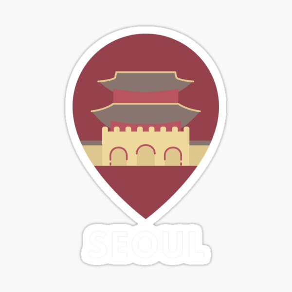 "SEOUL" Sticker for Sale by DesignAndTales | Redbubble