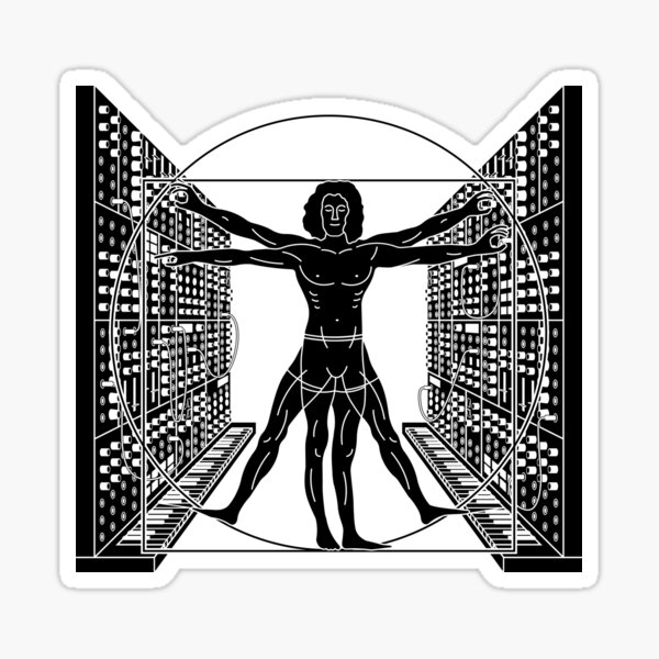 "Modular Synth Player" Sticker for Sale by AtomicMalibu | Redbubble