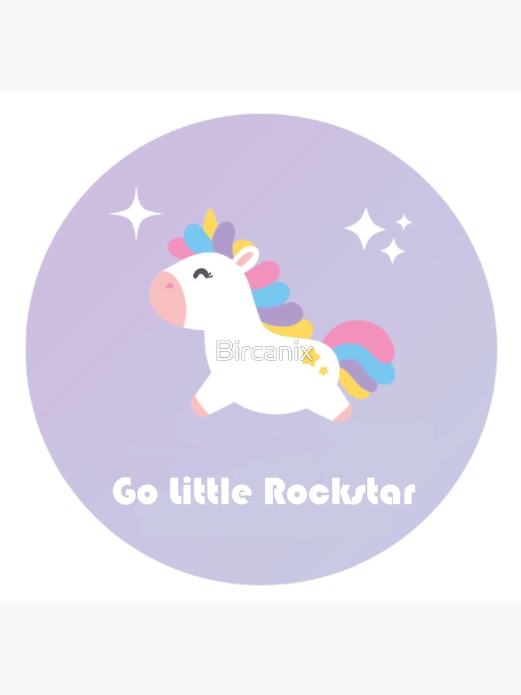 "Go Little Rockstar" Sticker for Sale by Bircanix | Redbubble
