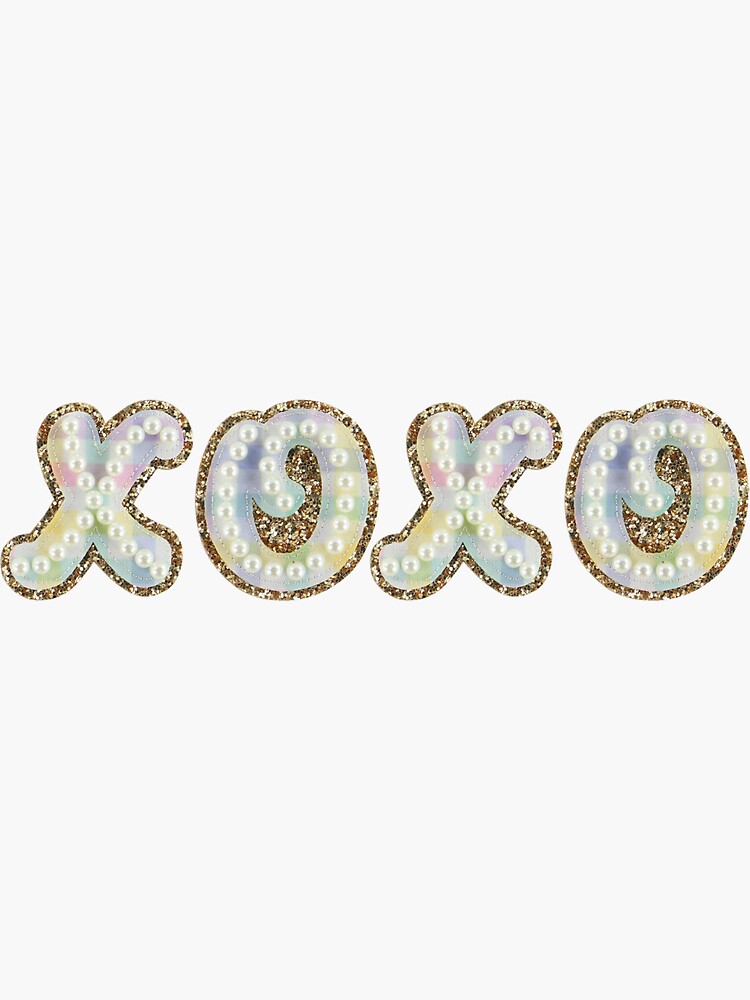 "XOXO preppy rainbow gingham" Sticker for Sale by LindseyWatson | Redbubble