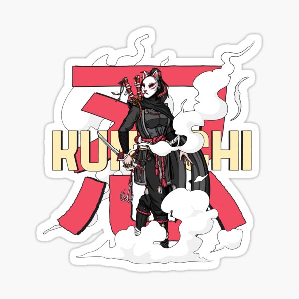"Kunoichi" Sticker for Sale by SamuraiLegends | Redbubble