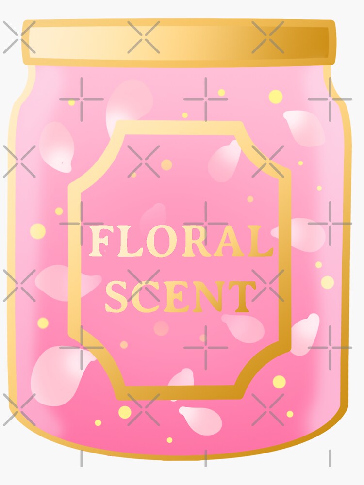 "Floral Scent in bottle " Sticker for Sale by ainyaelf | Redbubble