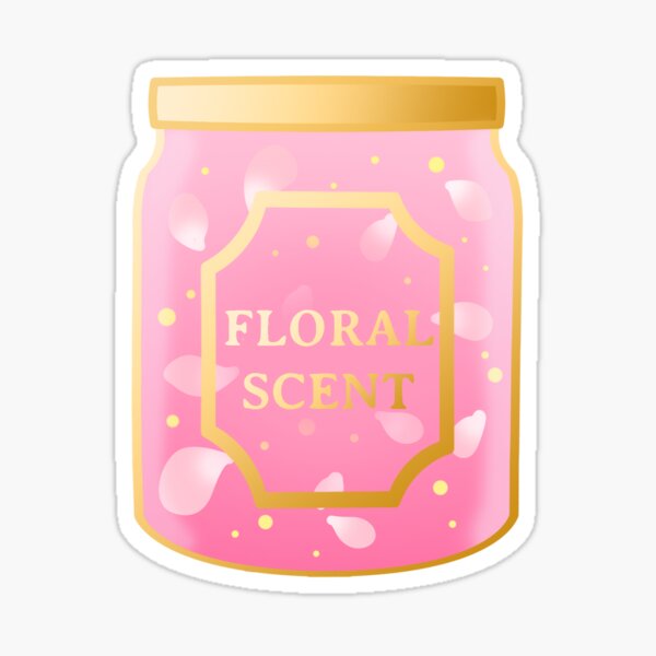 "Floral Scent in bottle " Sticker for Sale by ainyaelf | Redbubble