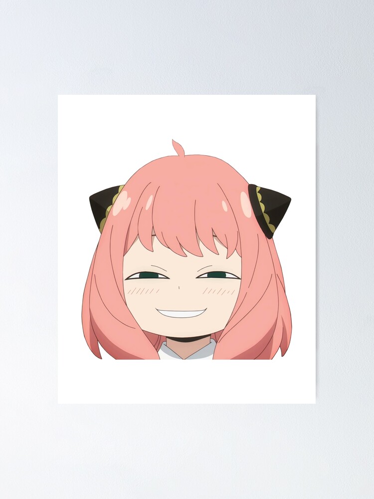 "Anya Smug Face Heh - Spy X Family" Poster for Sale by workarta | Redbubble