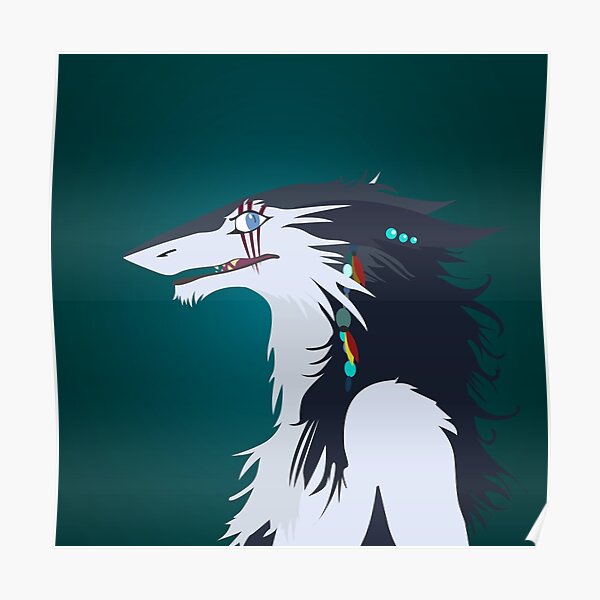 "Female Sergal" Poster by Missajrolls | Redbubble