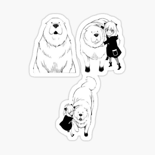 "Pet | Spy x Family " Sticker for Sale by AH1Design | Redbubble
