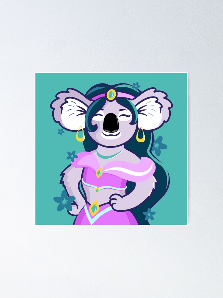 "Cute Princess Koala " Poster for Sale by Alesya-letter1 | Redbubble