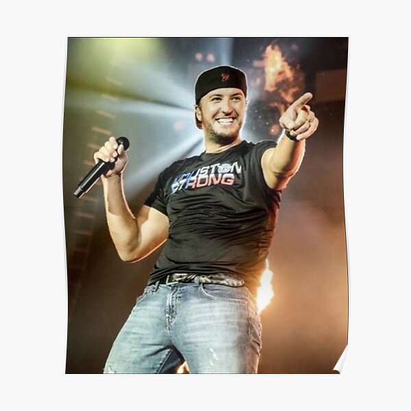 "Luke Bryan " Poster for Sale by FashionByOZ | Redbubble