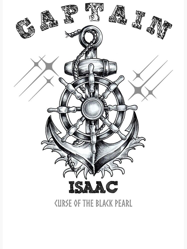 " Name of isaac with best anchor design" Sticker for Sale by ...
