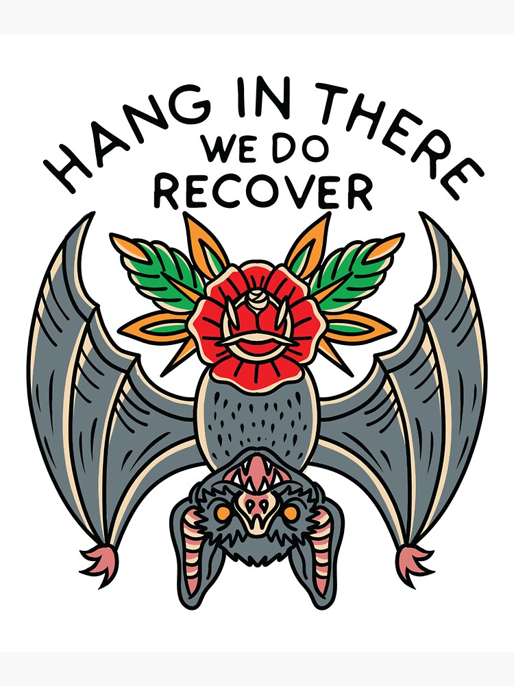 "Hang In There We Do Recover AA NA" Sticker for Sale by AmendApparel ...
