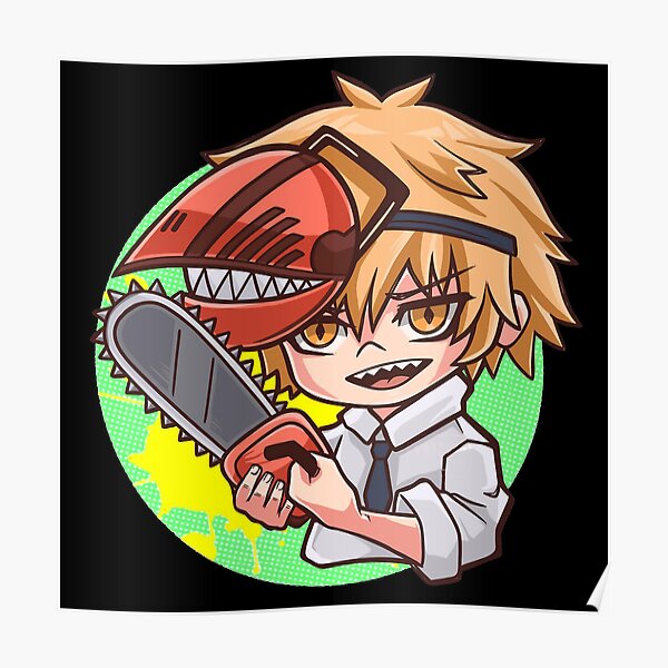 "Chainsawman Denji Chibi" Poster for Sale by VodyStore | Redbubble