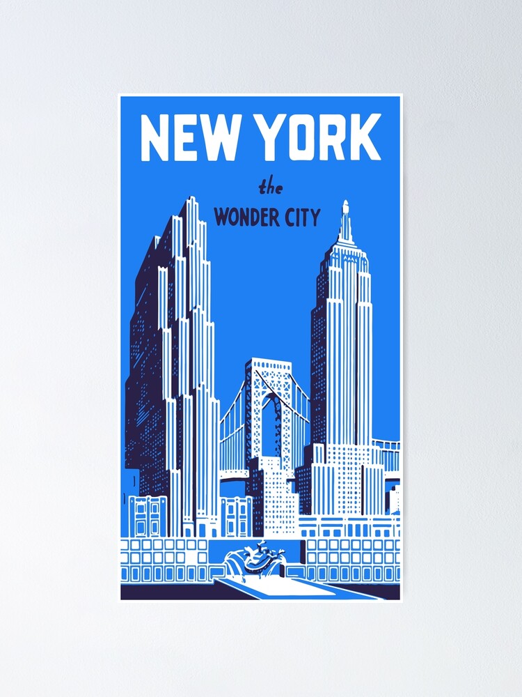 "Wonder City NYC" Poster for Sale by widmore | Redbubble