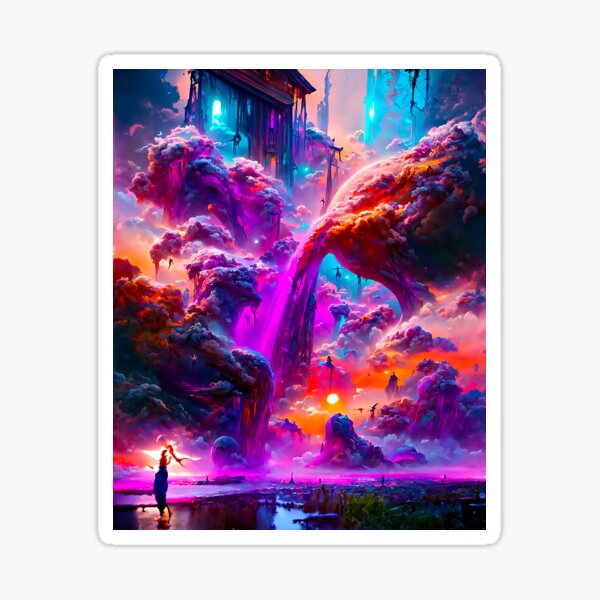 "delirium" Sticker for Sale by zar4fussion | Redbubble