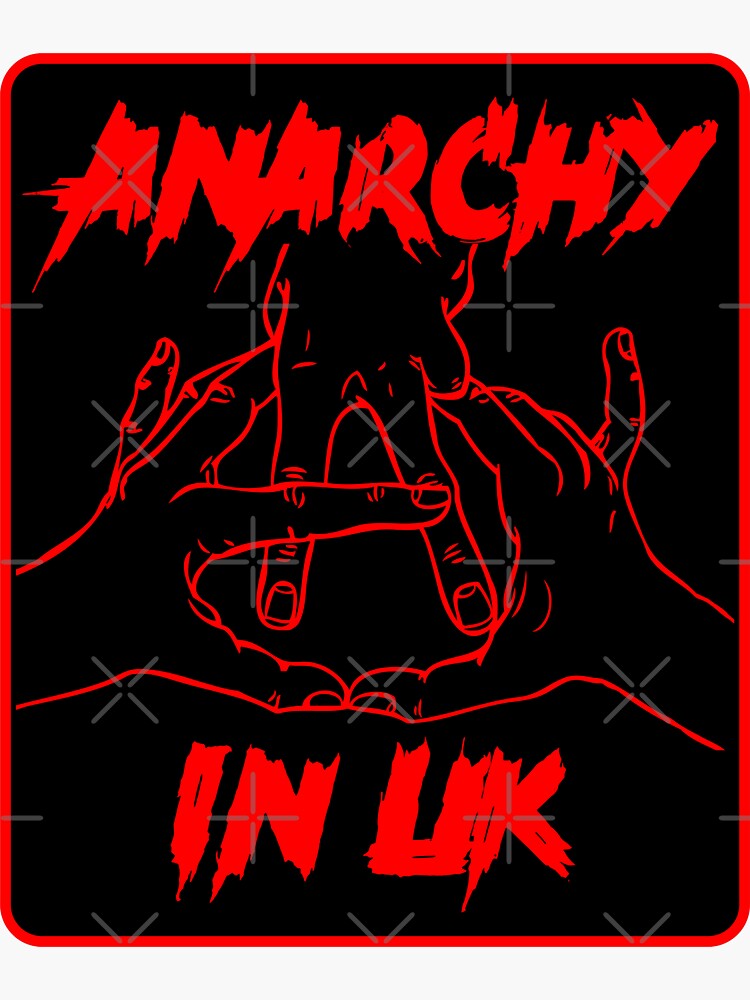 "Anarchy in uk punk aesthetic " Sticker for Sale by VirtuStore | Redbubble