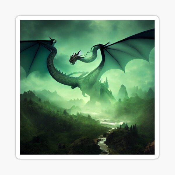 "King Ghidorah" Sticker for Sale by aiartdirection | Redbubble