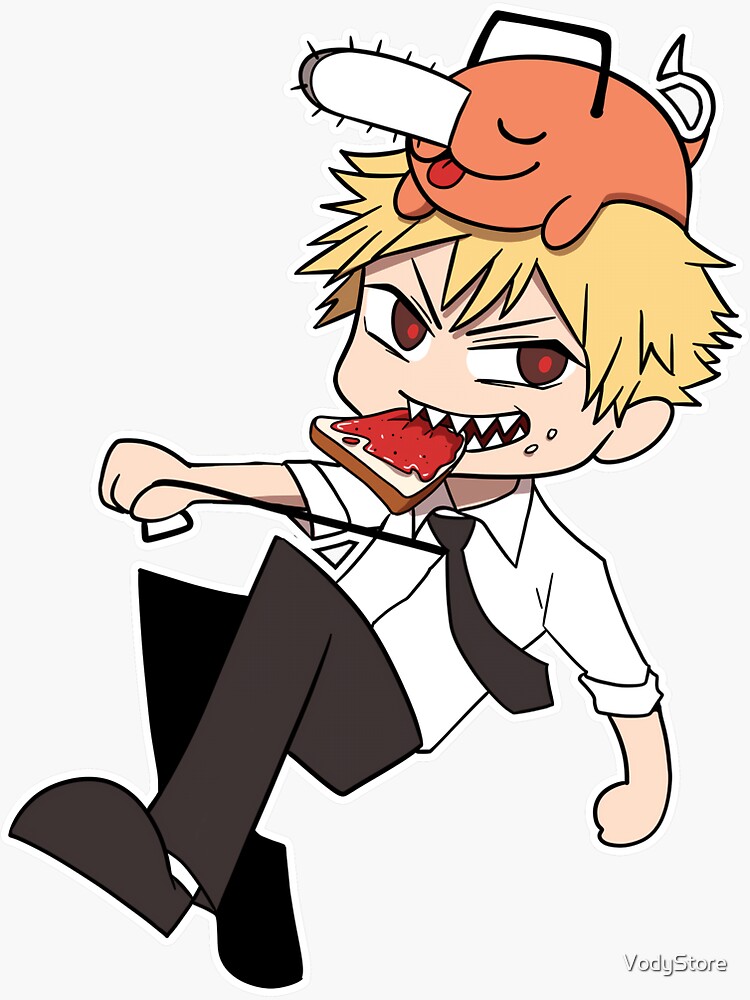 "Chainsaw man Denji Chibi" Sticker for Sale by VodyStore | Redbubble