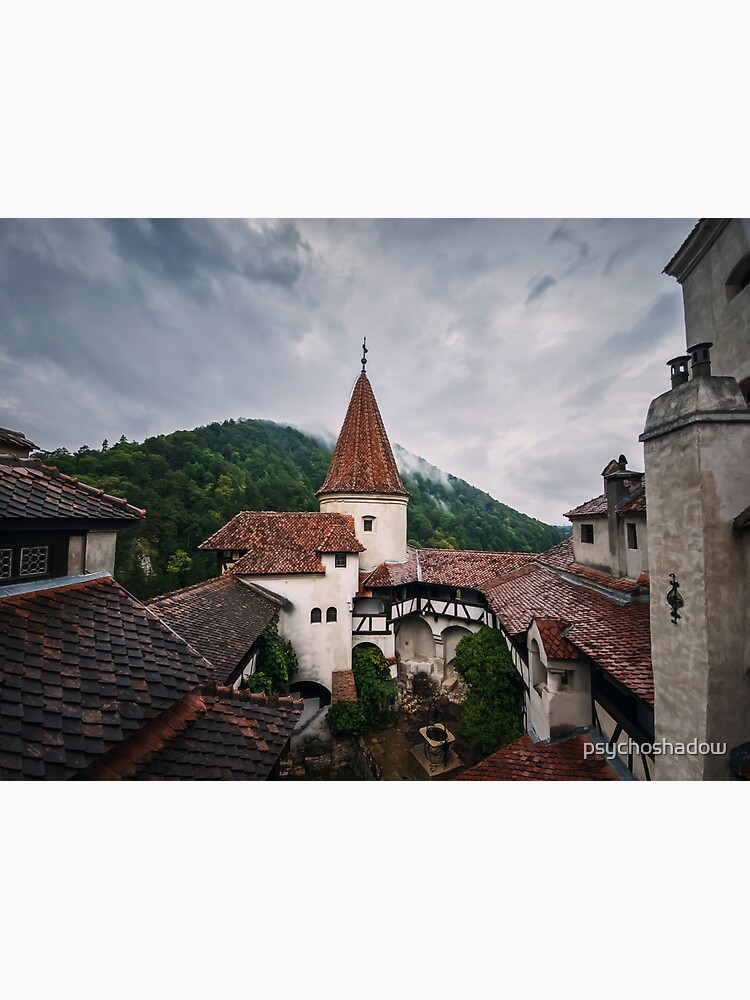 "Bran Castle" Sticker for Sale by psychoshadow | Redbubble