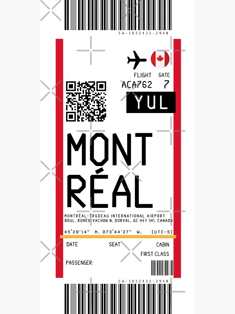 "Montreal Trudeau International Airport (YUL) Boarding Pass rickrolled ...