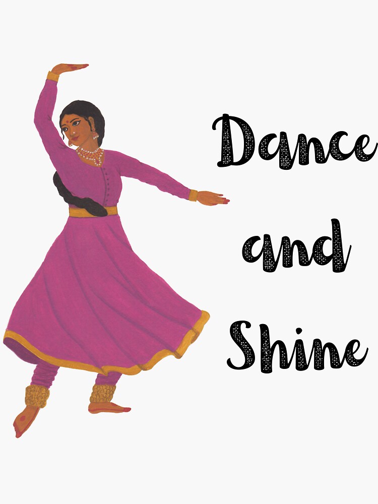 "Kathak Indian Classical Dancer" Sticker for Sale by Amritanagle ...