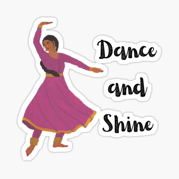 "Kathak Indian Classical Dancer" Sticker for Sale by Amritanagle ...