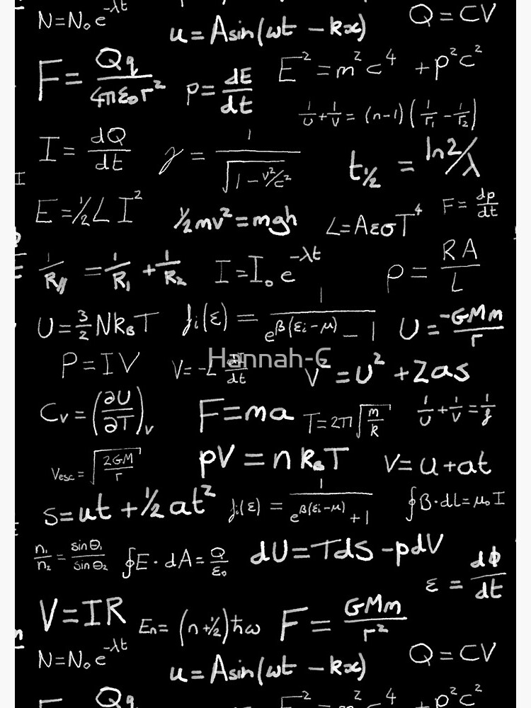 "Physics - handwritten" Journal for Sale by Hannah-C | Redbubble