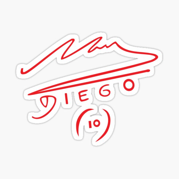 "El Diego Red Signature/Best Seller Design For Men & Women" Sticker for ...