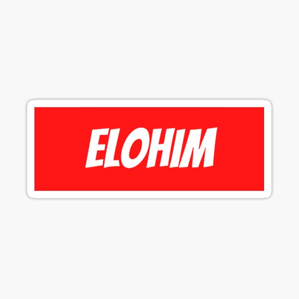 "Elohim Best Word Template Design" Sticker for Sale by MKShop91 | Redbubble