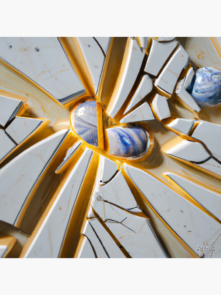 "Kintsugi Porcelain Pattern Wall" Sticker for Sale by Art-us | Redbubble