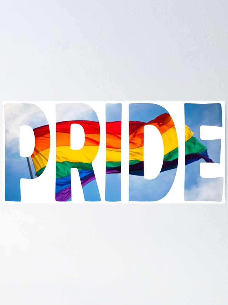 "Pride Rainbow Flag" Poster for Sale by PinkBoat | Redbubble