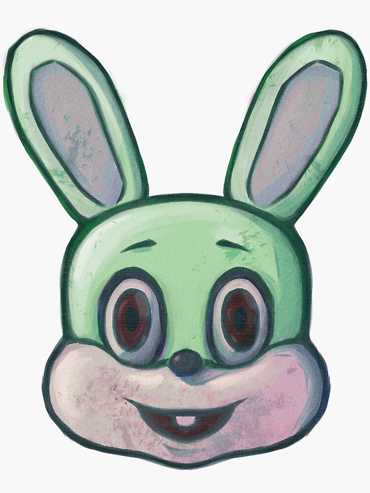 "Silent Hill Robbie The Rabbit (Green)" Sticker by nihilyena | Redbubble