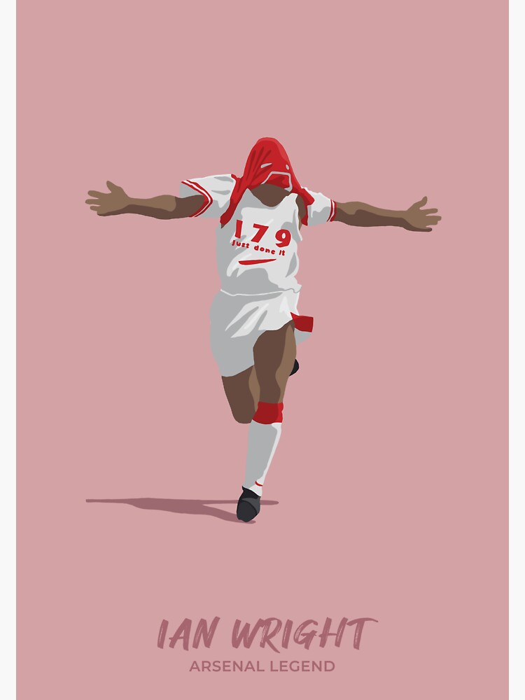 "Ian Wright Footballer Legend" Sticker for Sale by FootballFanatic ...