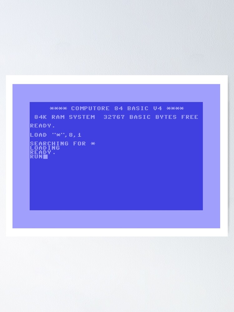 "8-Bit LOAD - Funny 80s Parody Computer Gamer Geek" Poster for Sale by ...