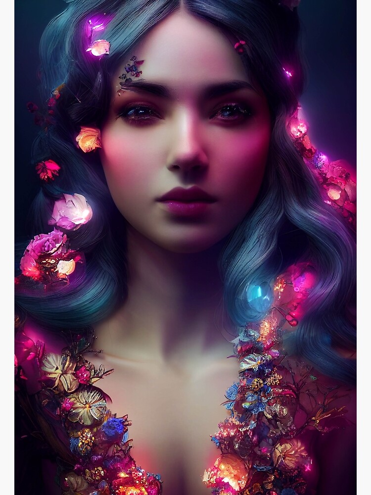 "Hyper realistic girl portrait" Poster for Sale by aiartdirection ...