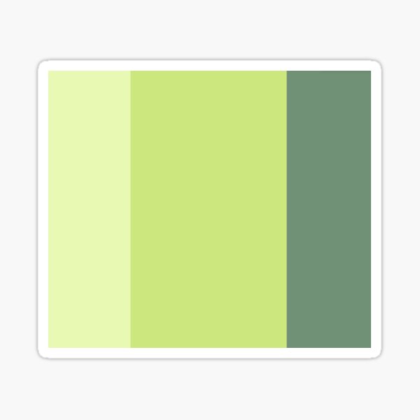 "minimalist green color palette" Sticker for Sale by Froggoaddicted ...