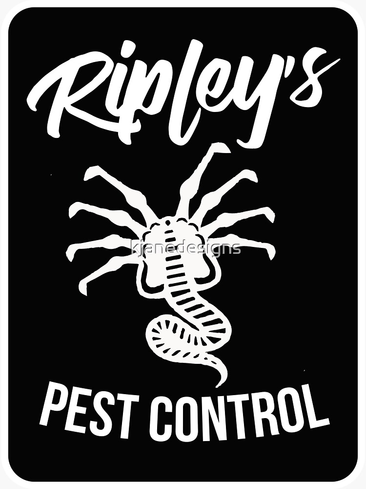 "Ripley's Pest Control" Sticker for Sale by kjanedesigns | Redbubble